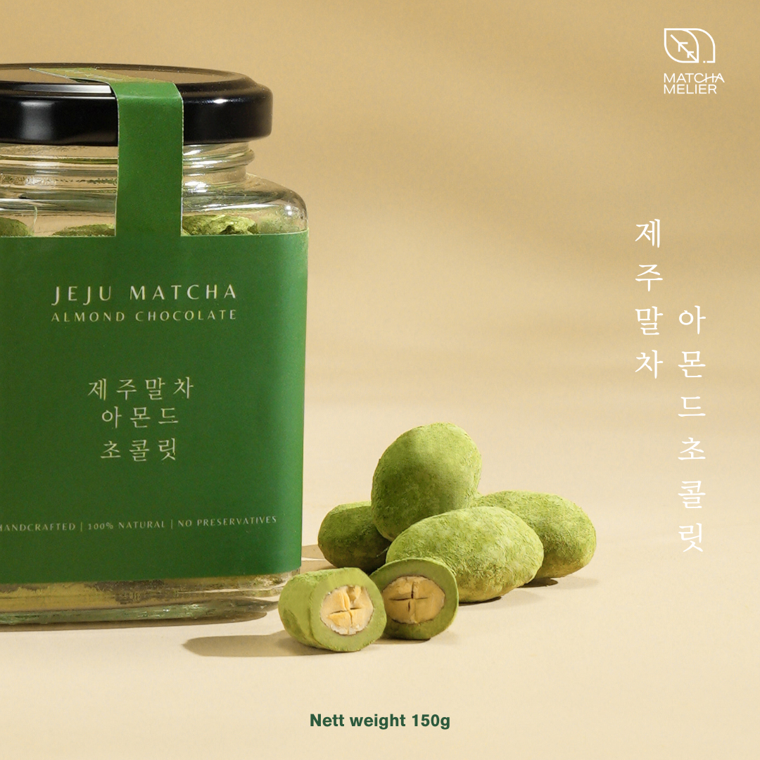 Handcrafted Jeju Matcha Almond Chocolate | MATCHAMELIER