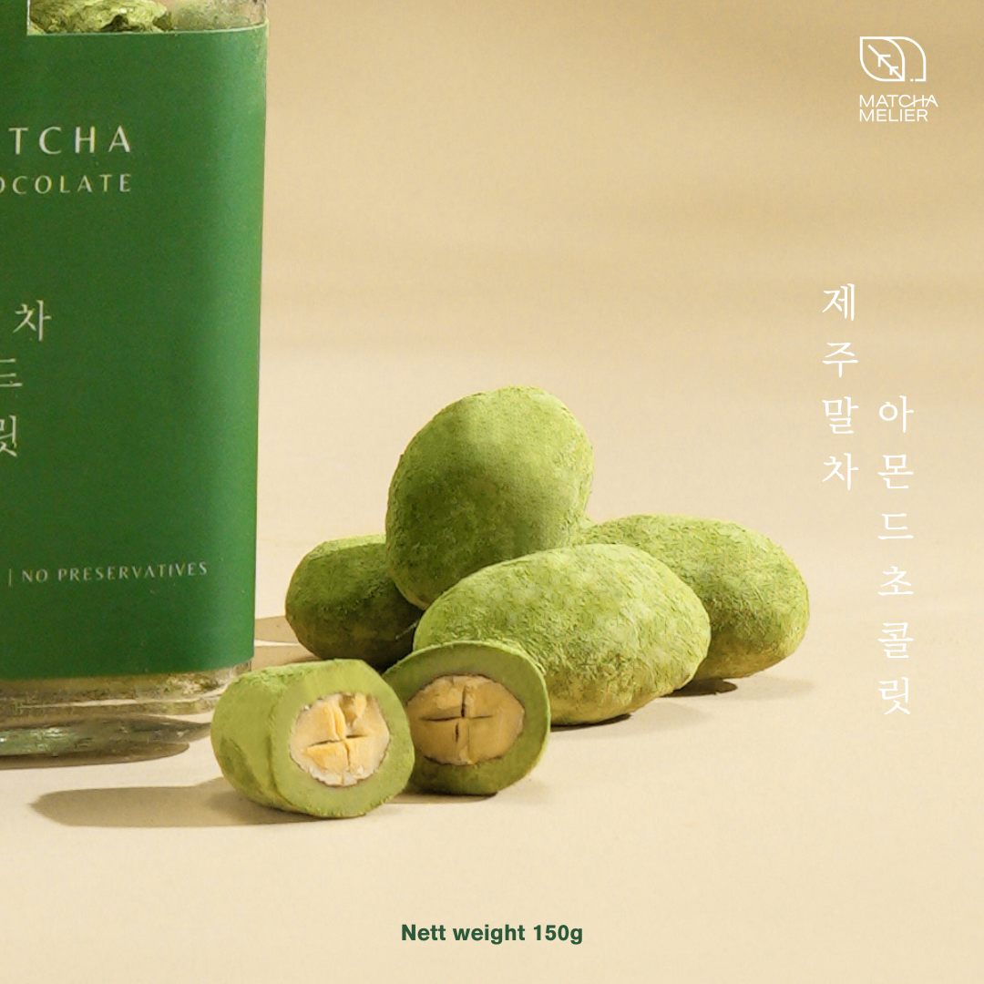 Handcrafted Jeju Matcha Almond Chocolate | MATCHAMELIER