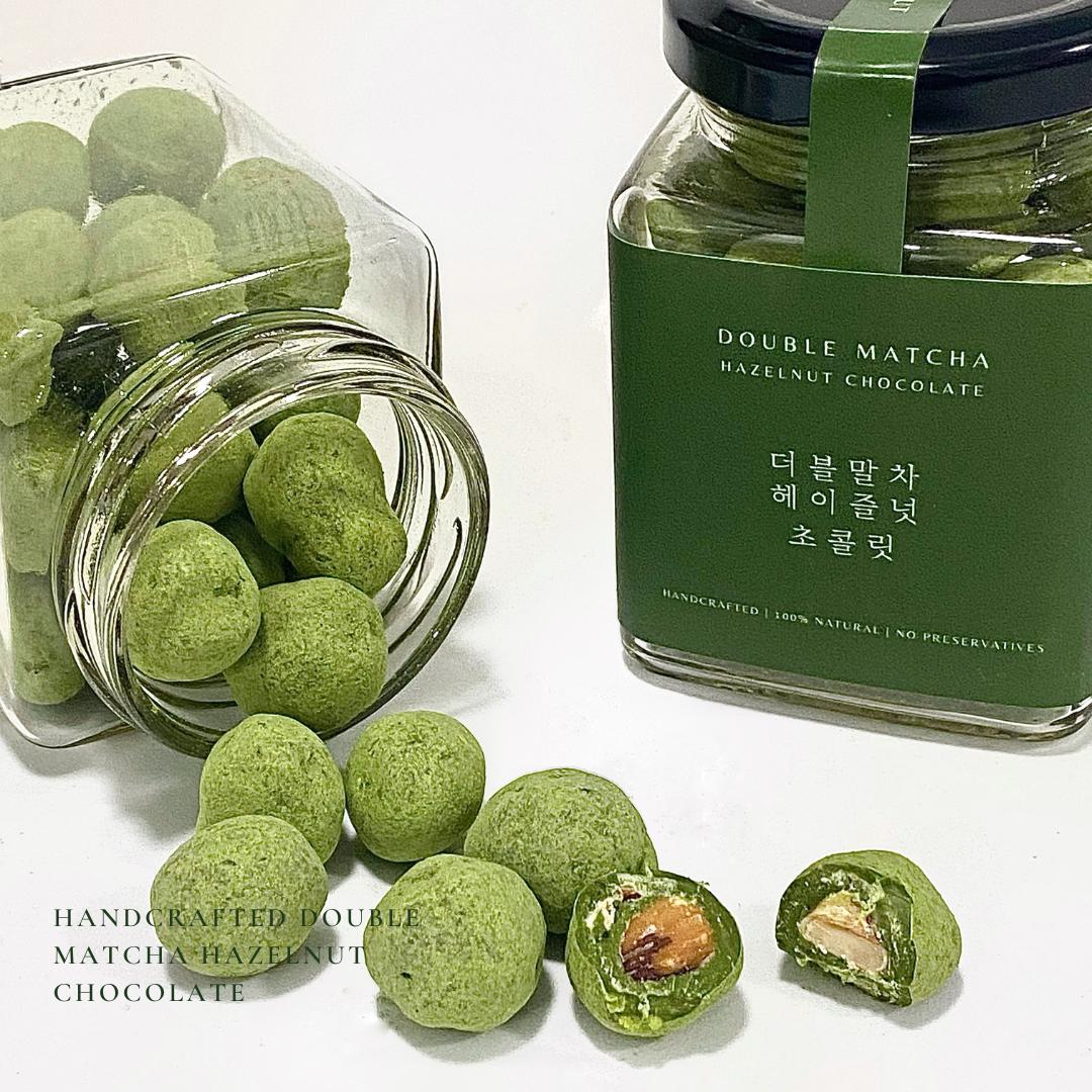 Handcrafted Jeju Matcha Almond Chocolate | MATCHAMELIER